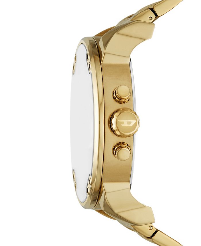 Diesel Men's Mr. Daddy 2.0 Quartz Gold-Tone Stainless Steel Watch 57mm ...