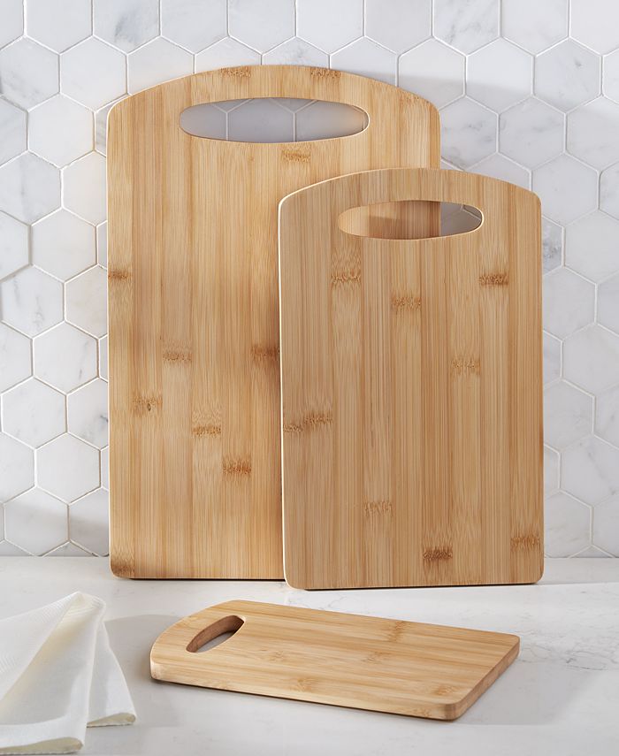 The Cellar 3-Piece Bamboo Cutting Boards Set - Macy's