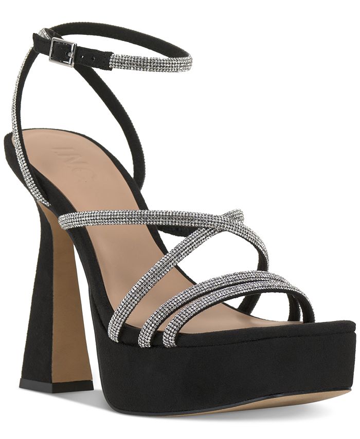 I.N.C. International Concepts Women's Ritika Embellished Ankle-Strap ...