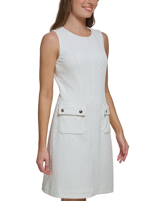 Tommy Hilfiger Women's Basketweave Sheath Dress - Macy's
