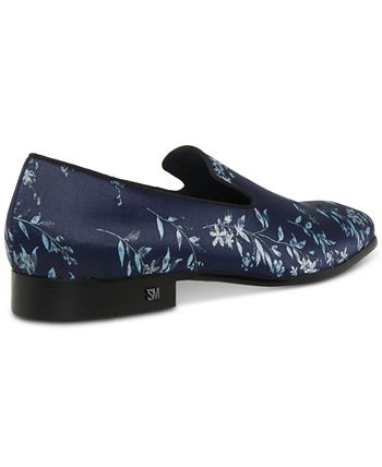 Steve Madden Men's Braxtin Floral Embroidered Smoking Slipper - Macy's