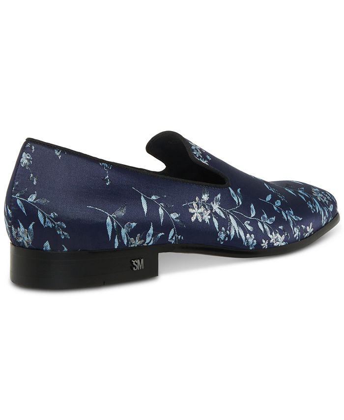 Steve Madden Men's Braxtin Floral Embroidered Smoking Slipper - Macy's
