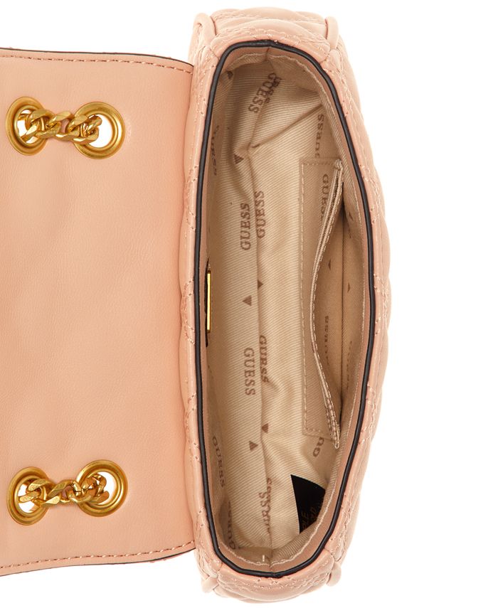 GUESS Giully Mini Convertible Flap Quilted Crossbody - Macy's