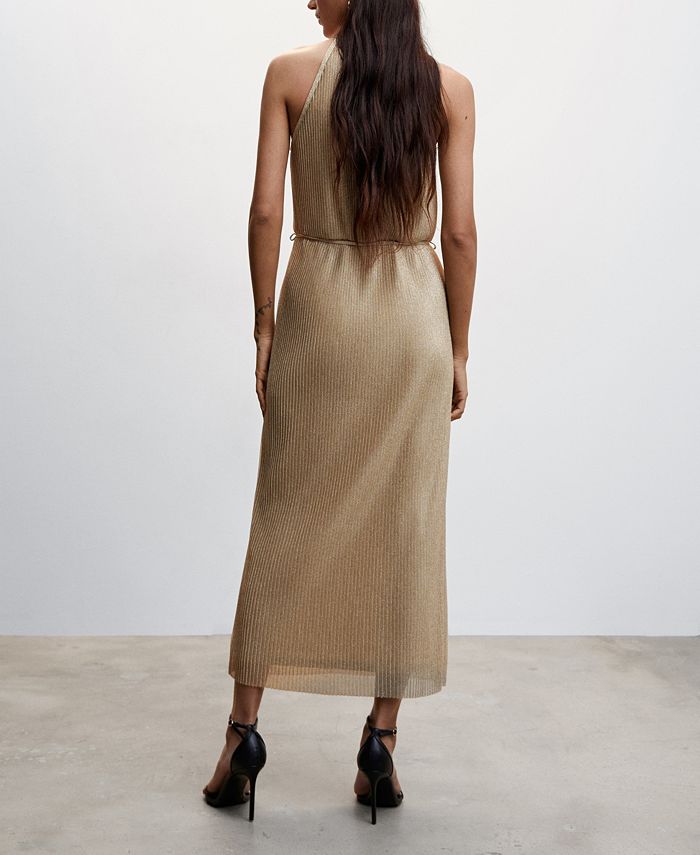 MANGO Women's Halter Neck Long Dress - Macy's