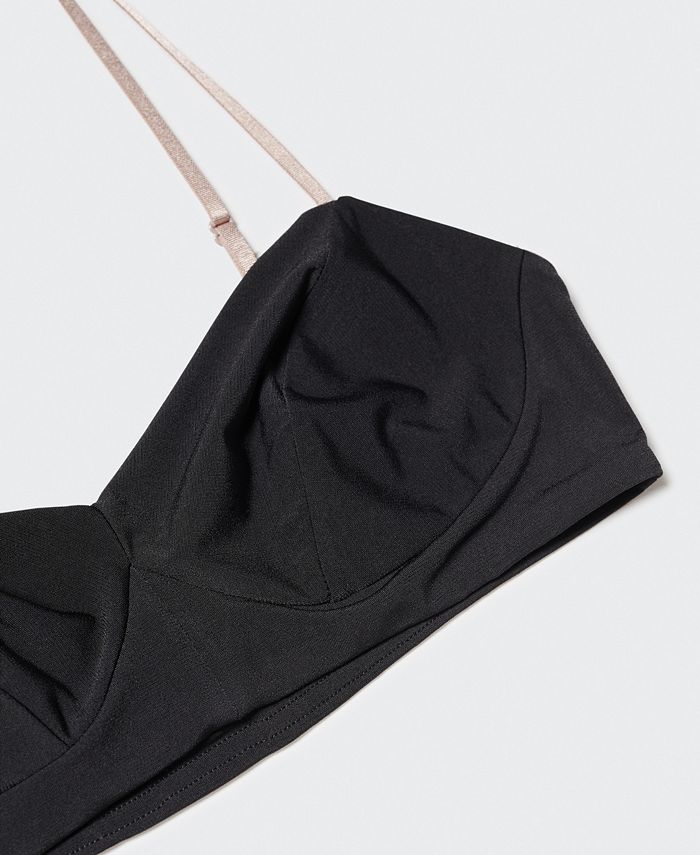 MANGO Women's Semi-Transparent Bra Top - Macy's