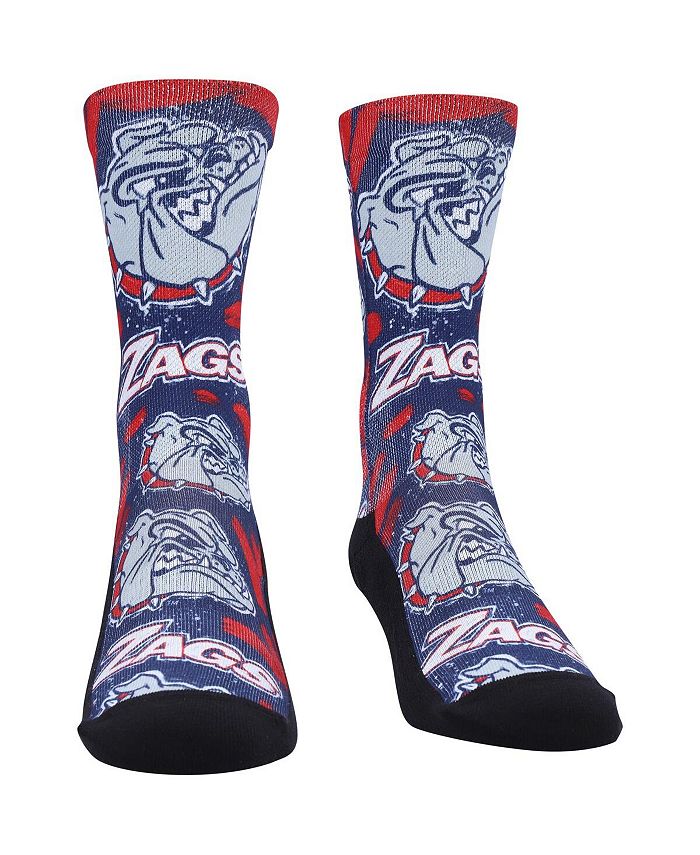 Rock 'Em Men's and Women's Socks Gonzaga Bulldogs Allover Logo and ...
