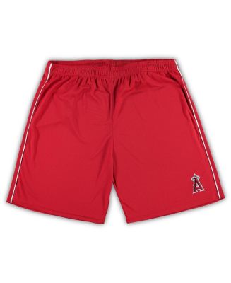 Men's Red Los Angeles Angels Big and Tall Mesh Shorts - Macy's