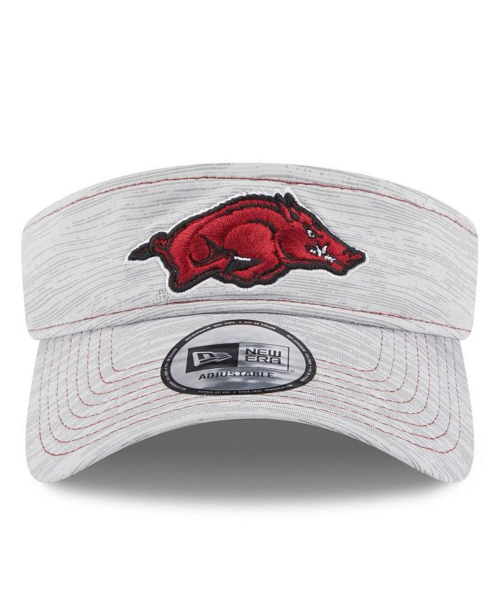 New Era Men's Gray Arkansas Razorbacks Logo Adjustable Visor - Macy's