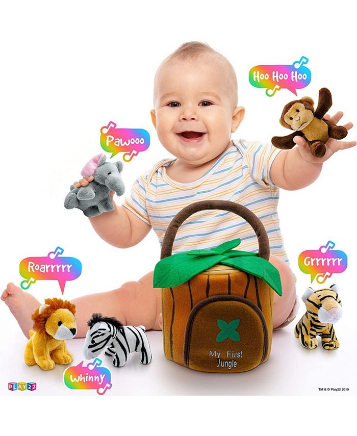 Play22usa Plush Talking Stuffed Animals Jungle Set - Macy's