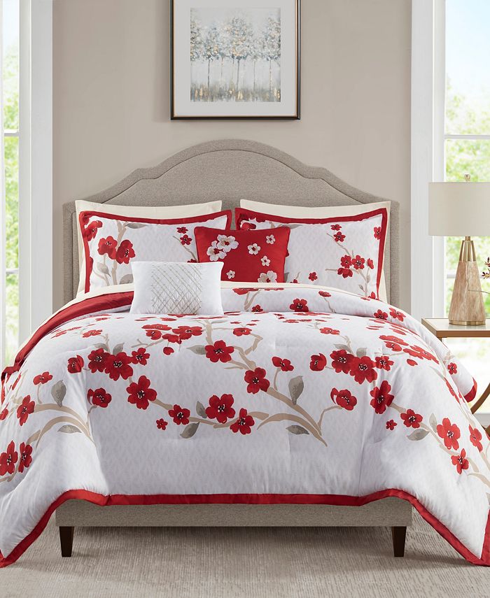 Addison Park Hana 9 Piece Comforter Set, King - Macy's