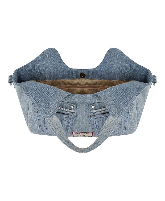 True Religion Women's Horseshoe Stitch Denim Satchel - Macy's