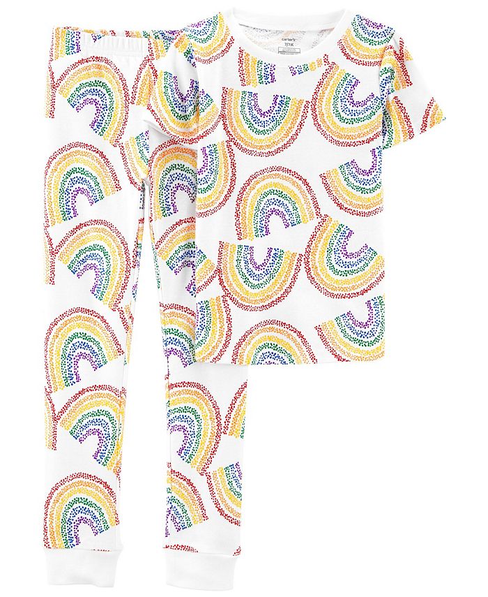 Carter's Little Boys or Little Girls Rainbow Pajama, 2 Piece Set - Macy's