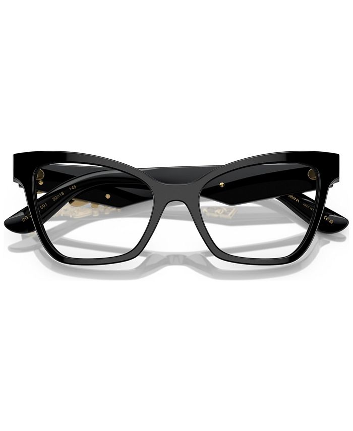 Dolce&Gabbana Women's Cat Eye Eyeglasses, DG3369 52 - Macy's