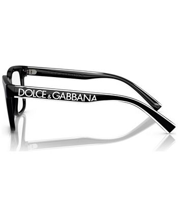 Dolce&Gabbana Men's Square Eyeglasses, DG5101 52 - Macy's
