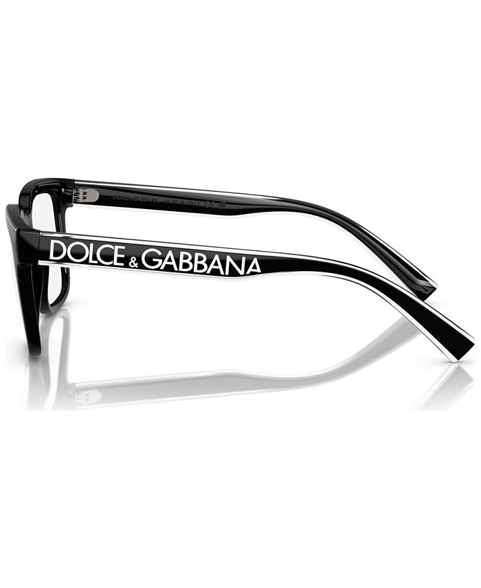 Dolce&Gabbana Men's Square Eyeglasses, DG5101 52 - Macy's