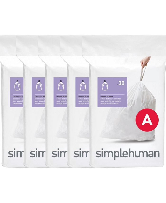 simplehuman Code A Custom Fit Liners, Pack of 150 - Macy's