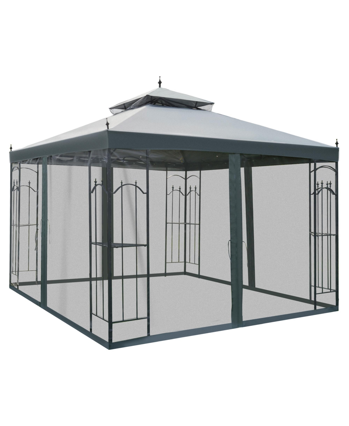 Click here for Outsunny 10 x 10 Steel Outdoor Patio Gazebo Canopy... prices
