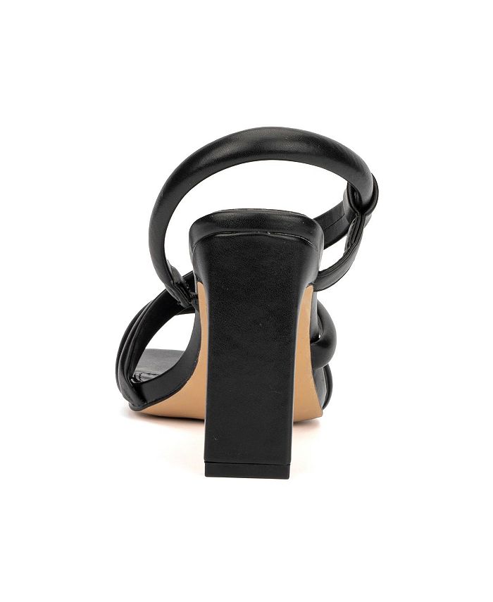 New York & Company Women's Albina Asymmetrical Heel Sandal - Macy's