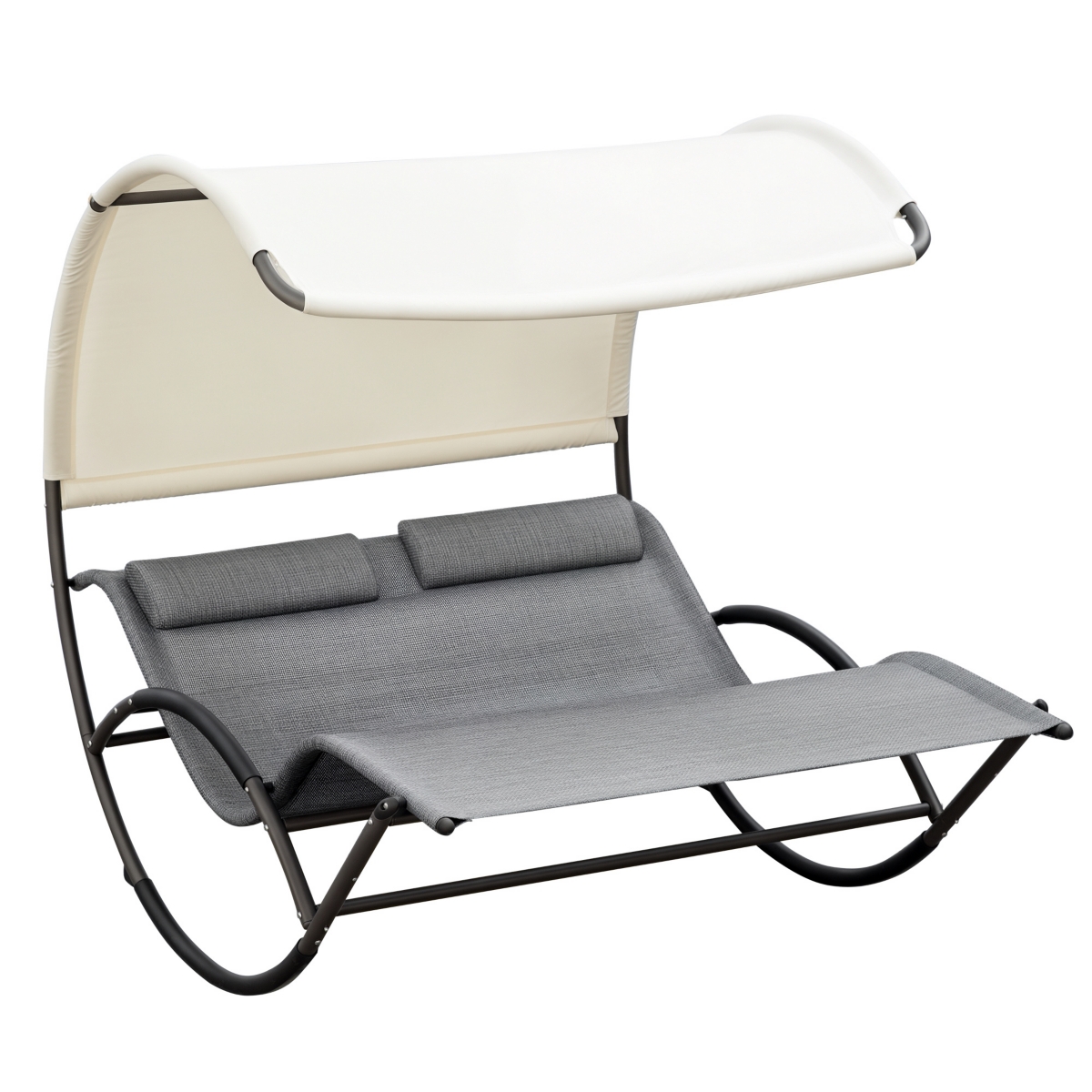 Click here for Outsunny Outdoor Double Chaise Rocking Chair  Day... prices
