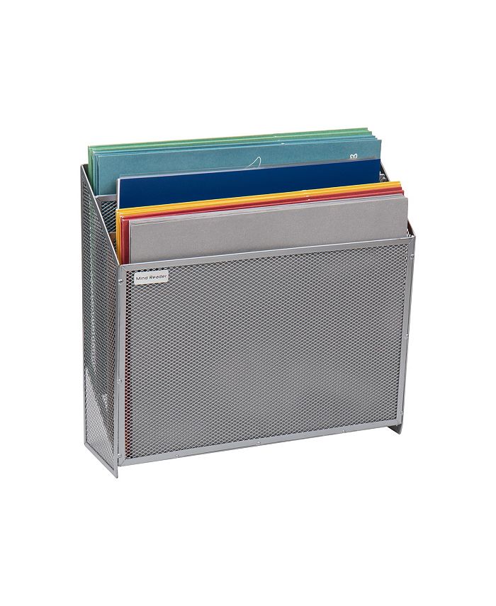 Mind Reader Network Collection, 3-Tier Vertical File Storage Basket ...