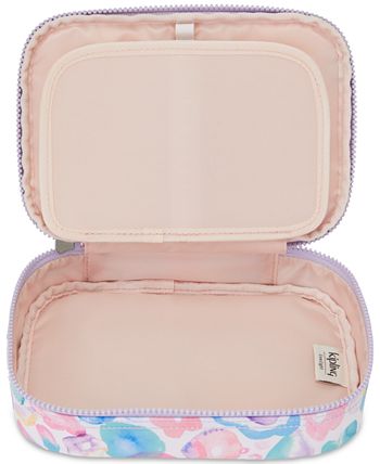 Kipling 100 Pens Aqua Flowers Zippered Pen Case - Macy's