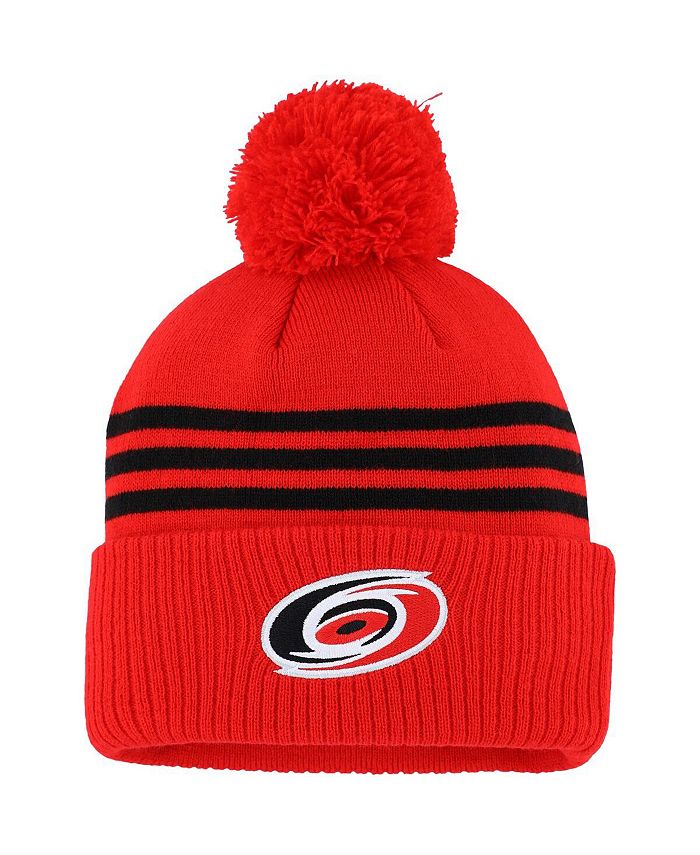 adidas Men's Red Carolina Hurricanes Locker Room Three Stripe Cuffed ...