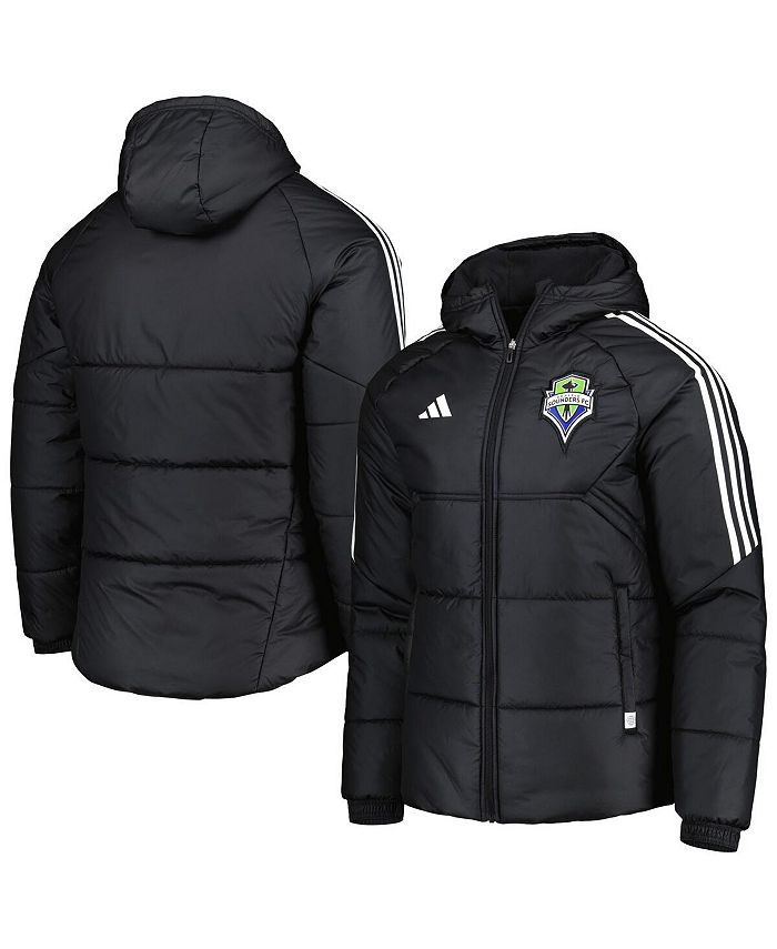 adidas Men's Black Seattle Sounders FC Winter Raglan Full-Zip Hoodie ...