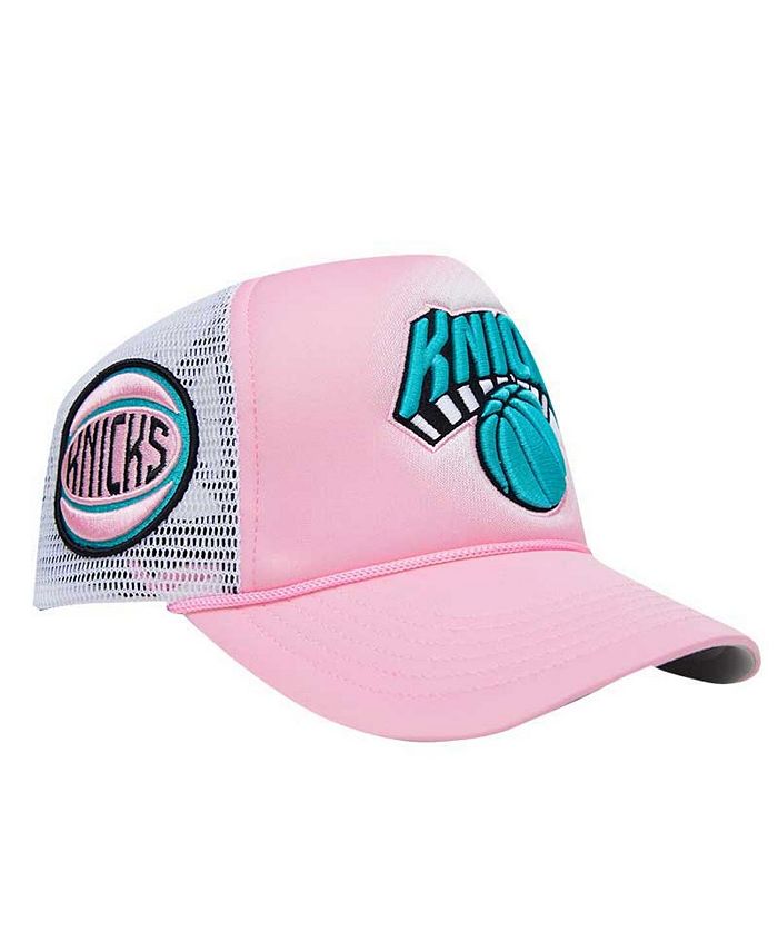 Pro Standard Men's Pink New York Knicks Washed Neon Foam Trucker ...