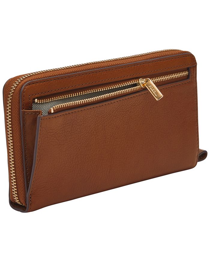 Fossil Liza Zip Around Clutch Wallet - Macy's