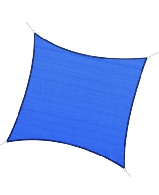 Outsunny 24' x 24' Outdoor Patio Sun Shade Sail Canopy Square UV ...