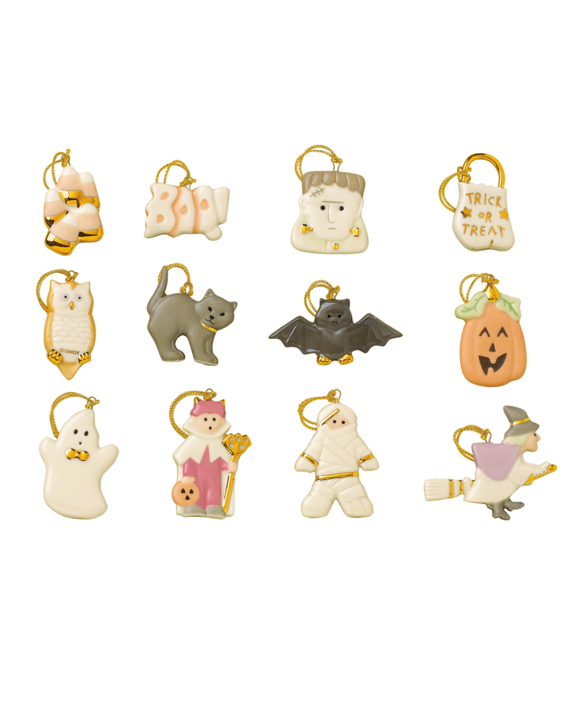 Click here for Lenox Trick or Treat 12 Piece Ornament Set - Multi... prices