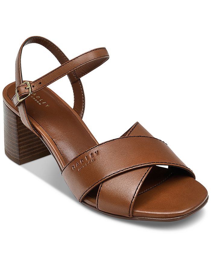 Radley London Women's Cherry Garden Pier Crossover Block-Heel Dress ...