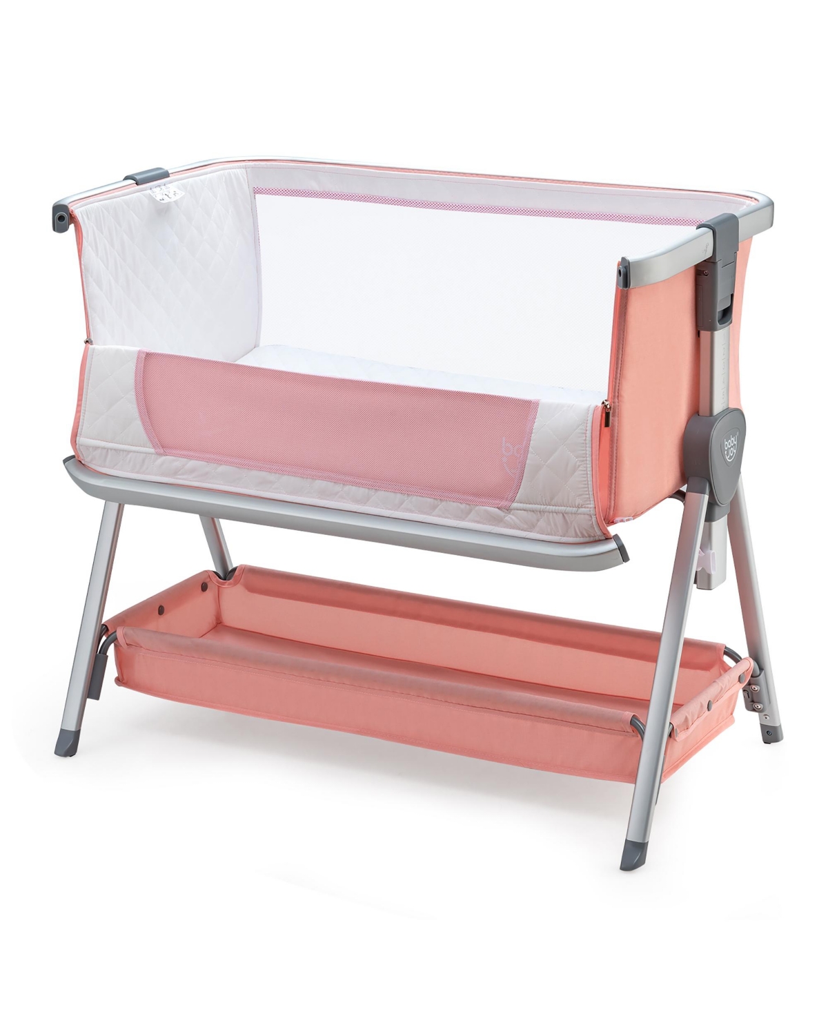 Click here for Costway Baby Bed Side Crib Portable Adjustable Tra... prices