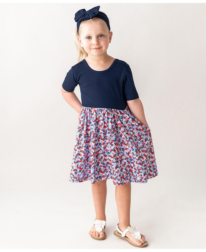 RuffleButts Baby Girls Short Sleeve Knit Twirl Dress & Reviews ...