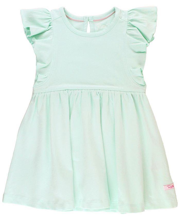 RuffleButts Toddler Girls Flutter Sleeve Ruffled Dress - Macy's