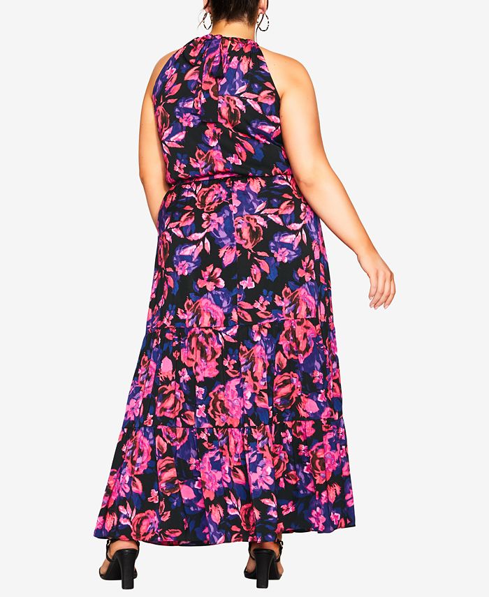 City Chic Trendy Plus Size Anika Print Dress & Reviews - Dresses - Plus ...