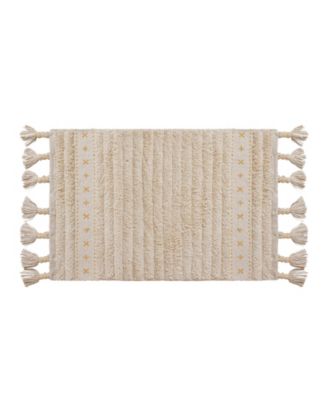 Lucky Brand Overtufted Cotton Fringe Bath Rugs - Macy's