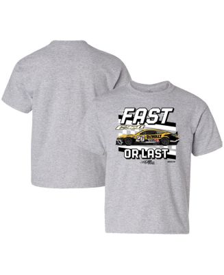 Big Boys and Girls Checkered Flag Sports Gray Christopher Bell Fast Or ...