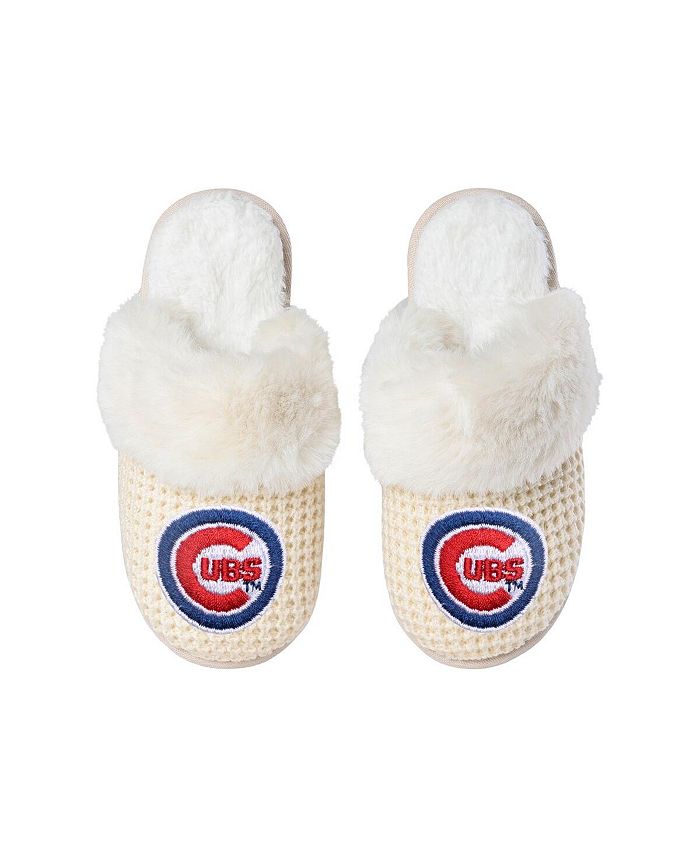 FOCO Women's Chicago Cubs Open Back Slippers - Macy's