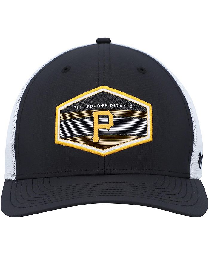 '47 Brand Men's Black, White Pittsburgh Pirates Burgess Trucker ...