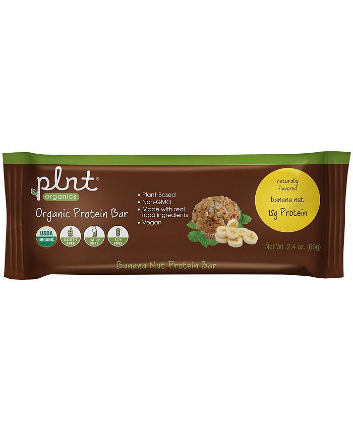 plnt Organic Protein Bar - Banana Nut (12 Bars) - Macy's