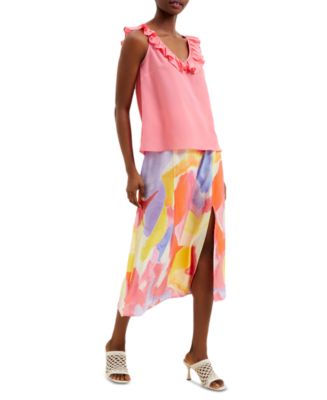 French Connection Women's Ruffled V-Neck Camisole - Macy's