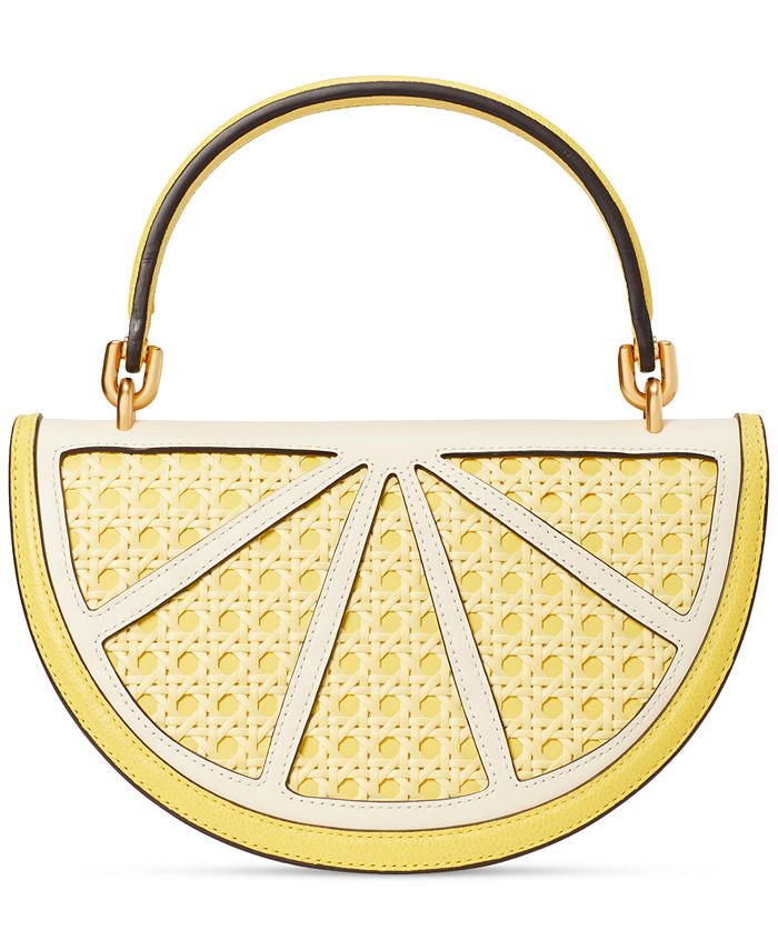 kate spade new york Lemon Drop Wicker 3D Crossbody - Macy's