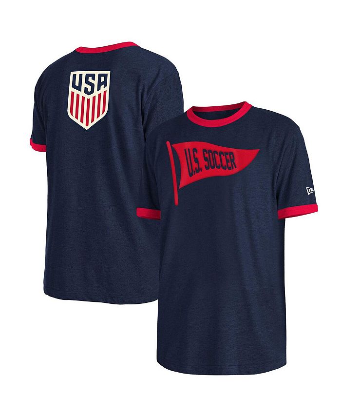 New Era Men's Navy USMNT Throwback Ringer T-shirt - Macy's