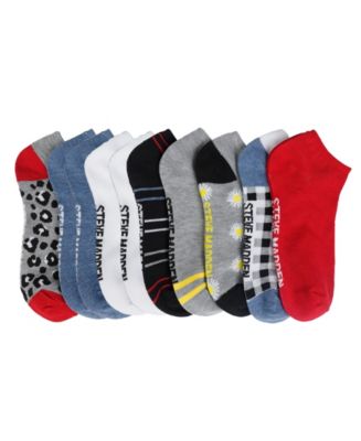 Steve Madden Women's Low Cut Comfortable Soft Athletic 10 Pairs Sports ...