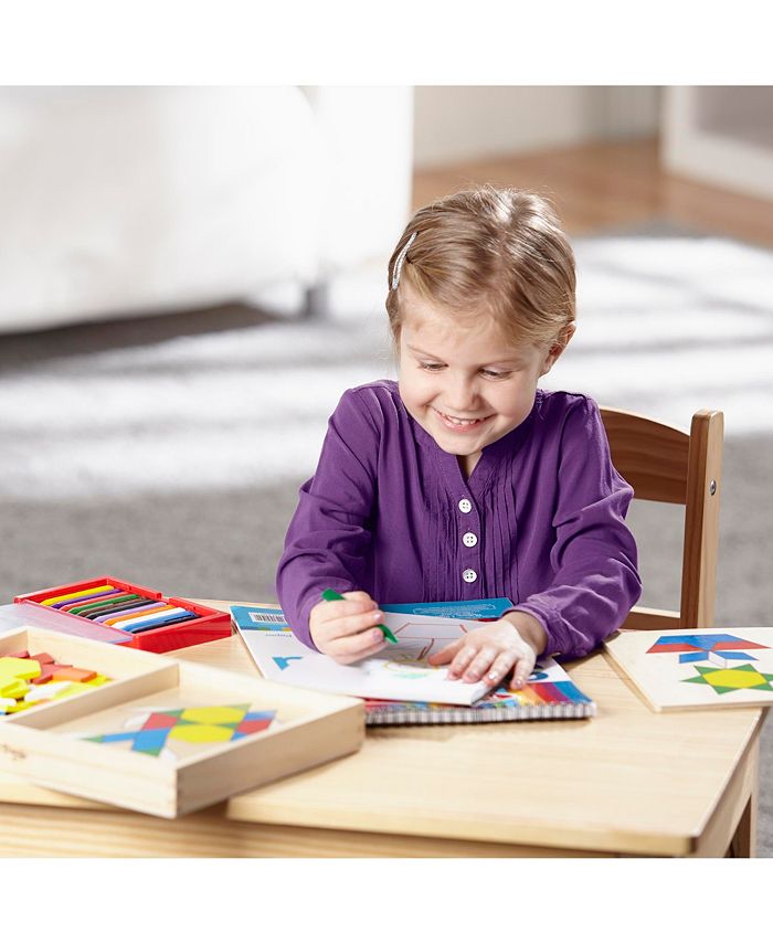 Melissa and Doug Melissa & Doug Pattern Blocks and Boards - Classic Toy ...