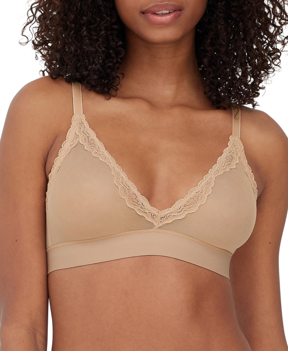 Click here for Womens Passion Mesh Bralette - Nylon Beige prices