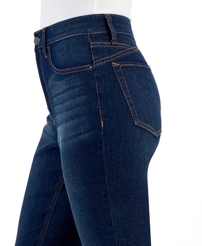 Tinseltown Women's Cut-Hem Mid-Rise Skinny Denim Jeans - Macy's