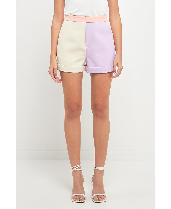 endless rose Women's Color Block Shorts - Macy's