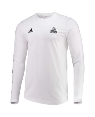 Men's adidas White Left Chest Crest Long Sleeve T-shirt - Macy's